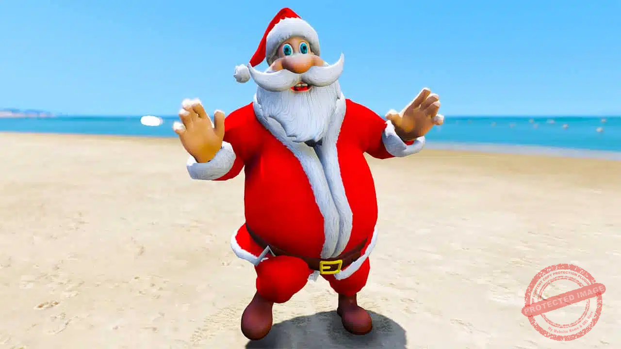 GTA 5 Mods Cartoon Santa Clause V6 - GTA 5 Mods Website