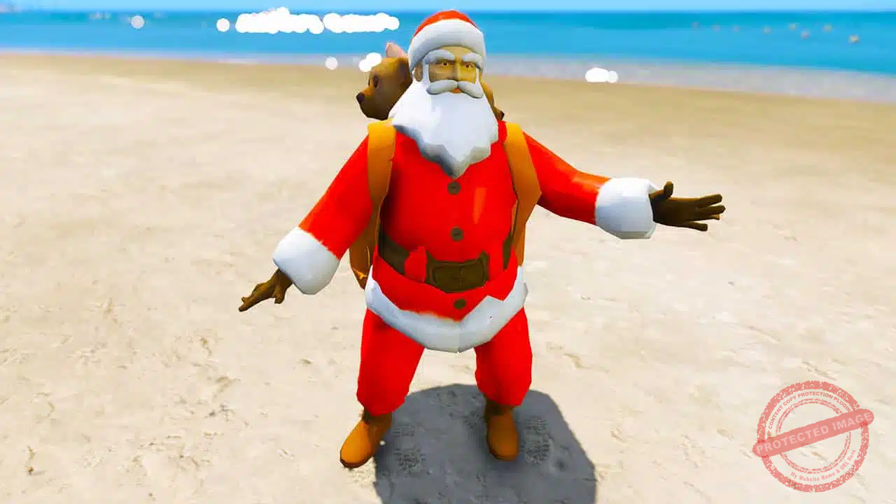 GTA 5 Mods Cartoon Santa Clause V7 - GTA 5 Mods Website