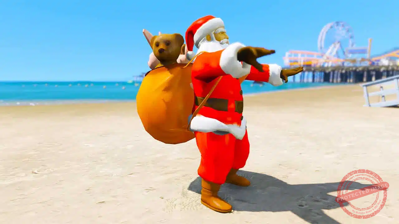 GTA 5 Mods Cartoon Santa Clause V7 - GTA 5 Mods Website