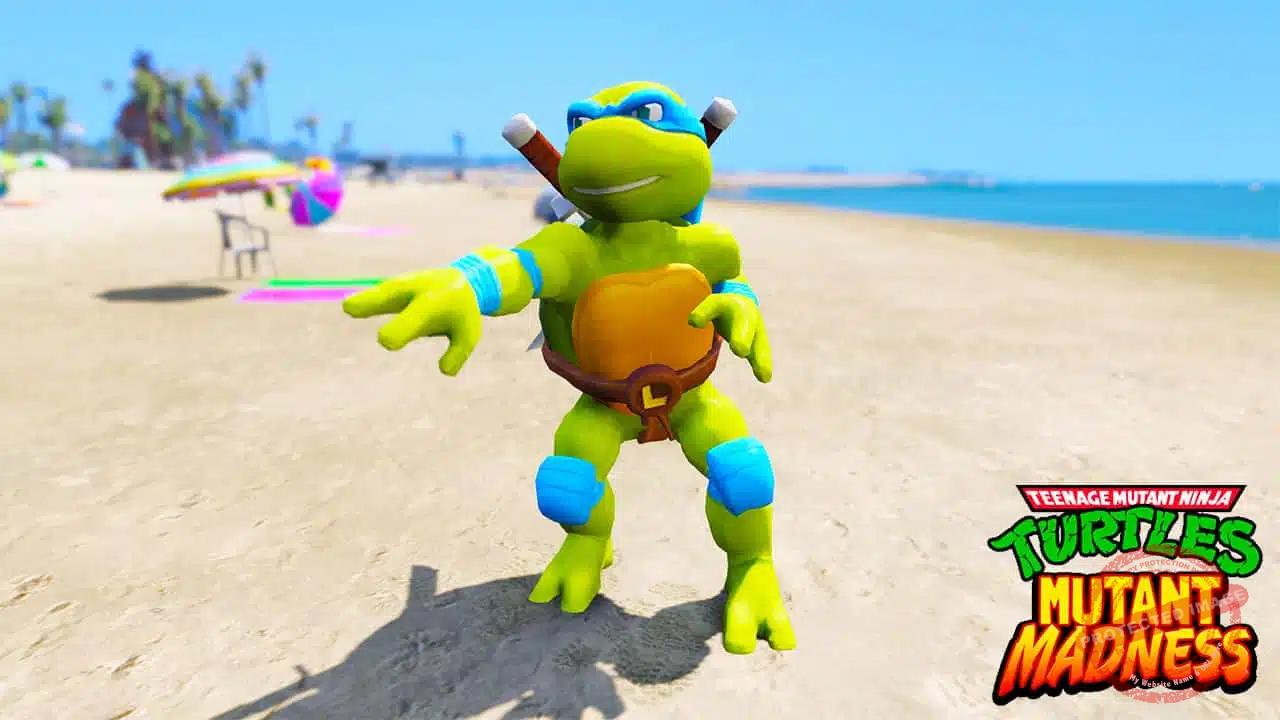 GTA 5 Mods Leonardo in TMNT - GTA 5 Mods Website