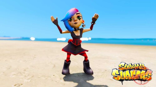 GTA 5 Mods Lucy Goth in Subway Surfer - GTA 5 Mods Website