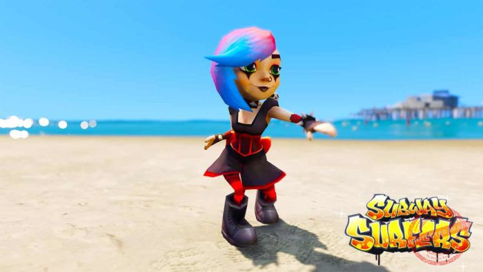 GTA 5 Mods Lucy Goth in Subway Surfer - GTA 5 Mods Website