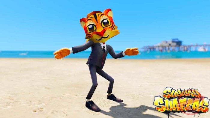 GTA 5 Mods Frank Tiger in Subway Surfer - GTA 5 Mods Website