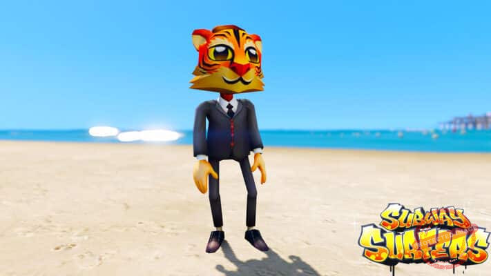 GTA 5 Mods Frank Tiger in Subway Surfer - GTA 5 Mods Website