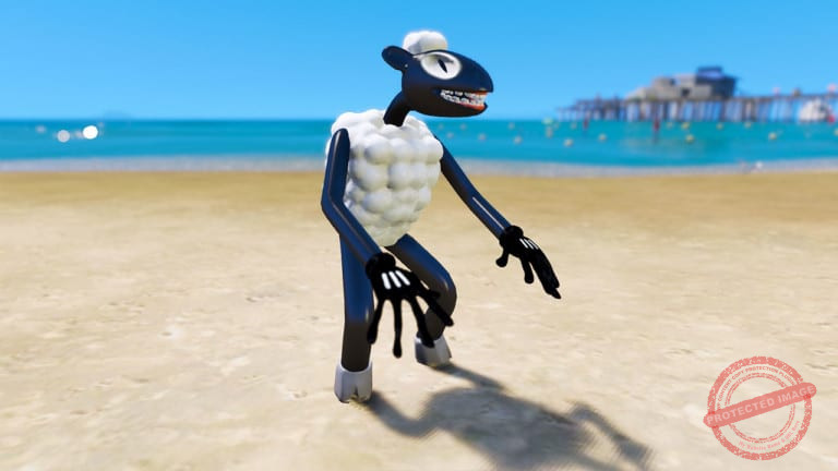 GTA 5 Mods Cartoon Sheep - GTA 5 Mods Website