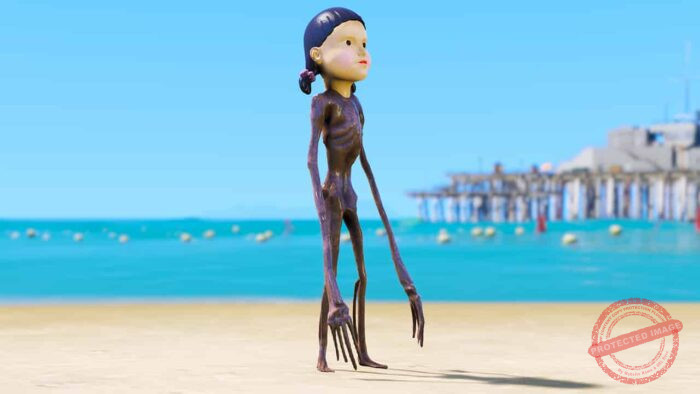 GTA 5 Mods Siren Squid Game Doll Head - GTA 5 Mods Website