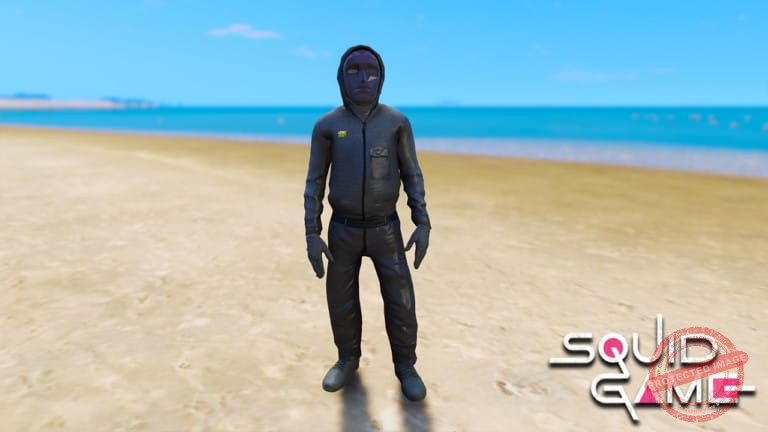 GTA 5 Mods Squid Game Guard Mask - GTA 5 Mods Website