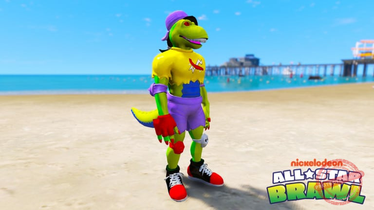 GTA 5 Mods Mondo Gecko Nickelodeon All Star Brawl - GTA 5 Mods Website