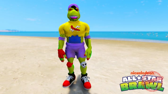 GTA 5 Mods Mondo Gecko Nickelodeon All Star Brawl - GTA 5 Mods Website