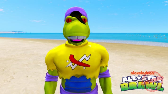 GTA 5 Mods Mondo Gecko Nickelodeon All Star Brawl - GTA 5 Mods Website