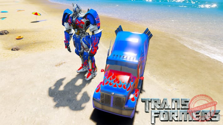 GTA 5 Mods Optimus Prime Trurck Transformer - GTA 5 Mods Website