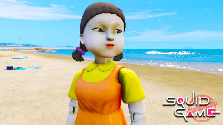 GTA 5 Mods Squid Game DOLL Updated - GTA 5 Mods Website