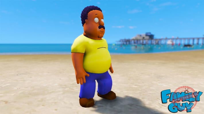 GTA 5 Mods Cleveland Brown Family Guy - GTA 5 Mods Website