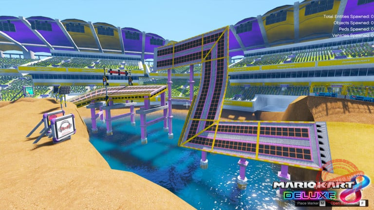 GTA 5 Mods Wario Stadium Map Mario Kart 8 [Add-on] - GTA 5 Mods Website