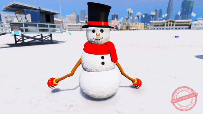 GTA 5 Mods Two Faces Snowman - GTA 5 Mods Website