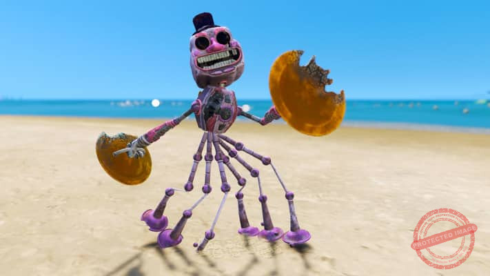 GTA 5 Mods FNAF Security Breach Lil Music Man - GTA 5 Mods Website