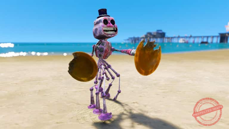 GTA 5 Mods FNAF Security Breach Lil Music Man - GTA 5 Mods Website
