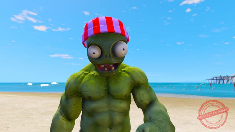 GTA 5 Mods Custom Zombie Pirate Hulk - GTA 5 Mods Website