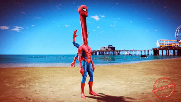 GTA 5 Mods Long Neck Spiderman - GTA 5 Mods Website