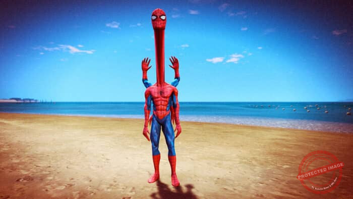 GTA 5 Mods Long Neck Spiderman - GTA 5 Mods Website