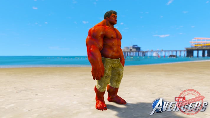 GTA 5 Mods Marvel's Avengers Red Hulk - GTA 5 Mods Website