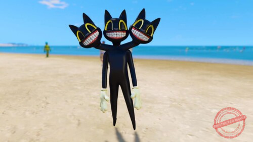 GTA 5 Mods 3 Heads Cartoon Cat - GTA 5 Mods Website