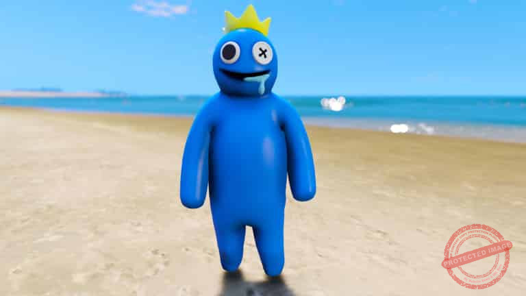 GTA 5 Mods Blue in Roblox Rainbow Friends Upgraded - GTA 5 Mods Website