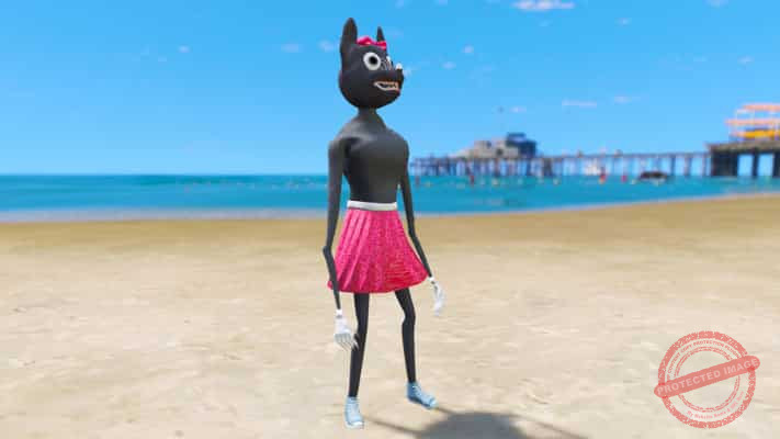 GTA 5 Mods Cartoon Cat Female - GTA 5 Mods Website