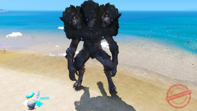 GTA 5 Mods Giant 3 Heads WereWolf - GTA 5 Mods Website