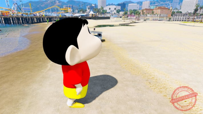 GTA 5 Mods Giant Shinchan - GTA 5 Mods Website