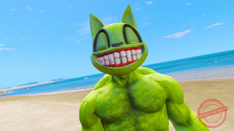 GTA 5 Mods Hulk Cartoon Cat Head - GTA 5 Mods Website