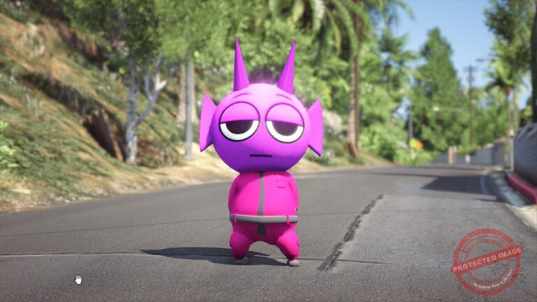 GTA 5 Mods Baby Durple Squid Game Guard Sprunki - GTA 5 Mods Website