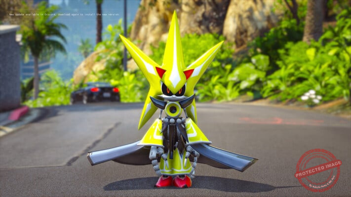 GTA 5 Mods Golden Neo Metal Sonic - GTA 5 Mods Website
