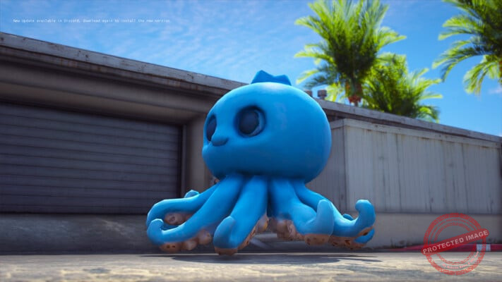 GTA 5 Mods Blueberrinni Octopussini Italian Brainrot - GTA 5 Mods Website