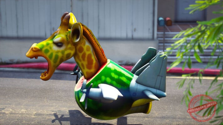 GTA 5 Mods Giraffa Meloniera Italian Brainrot - GTA 5 Mods Website