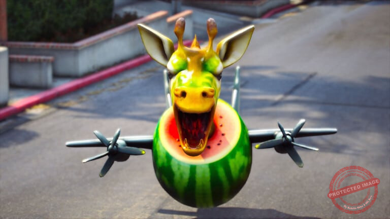 GTA 5 Mods Giraffa Meloniera Italian Brainrot - GTA 5 Mods Website