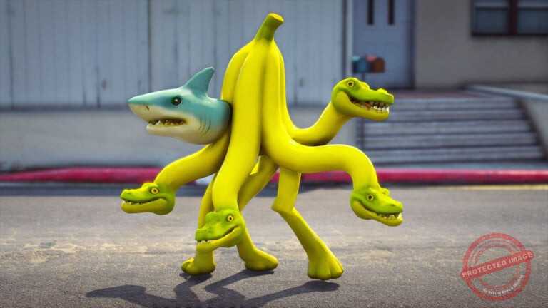GTA 5 Mods Banana Snake Shark Boss Italian Brainrot - GTA 5 Mods Website