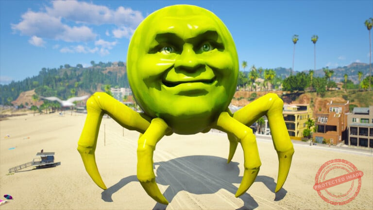 GTA 5 Mods Giant Lin Gang Melon Meme - GTA 5 Mods Website