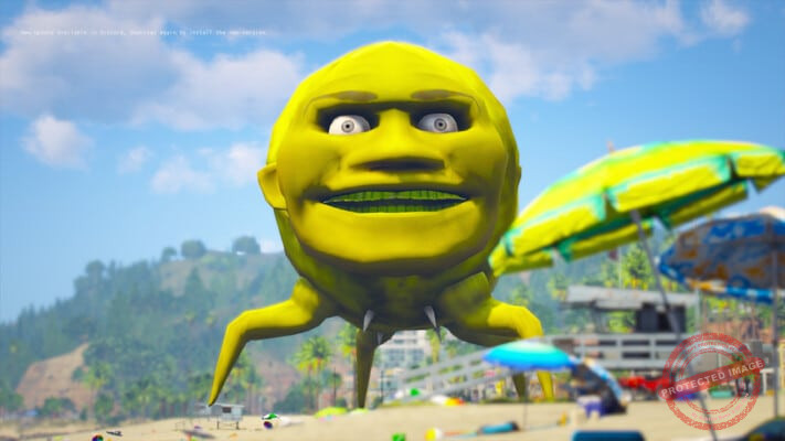 GTA 5 Mods Giant Lin Gang Melon Meme Level 2 - GTA 5 Mods Website