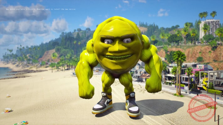 GTA 5 Mods Giant Muscle Lin Gang Melon - GTA 5 Mods Website