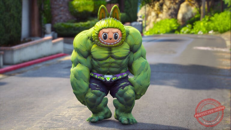 GTA 5 Mods Muscle Labubu - GTA 5 Mods Website