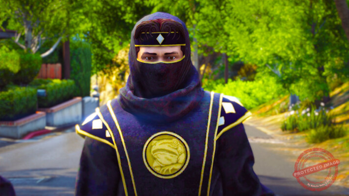GTA 5 Mods Black Ninja Power Ranger - GTA 5 Mods Website