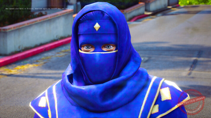 GTA 5 Mods Blue Ninja Power Ranger - GTA 5 Mods Website