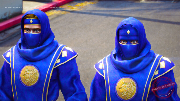 GTA 5 Mods Blue Ninja Power Ranger - GTA 5 Mods Website