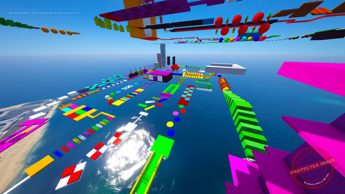 GTA 5 Mods Colorful 100 Stage Obby [YMAP] - GTA 5 Mods Website