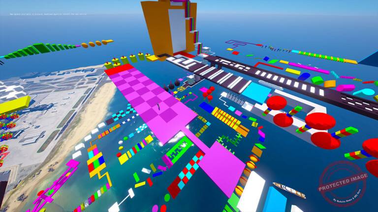 GTA 5 Mods Colorful 100 Stage Obby [YMAP] - GTA 5 Mods Website