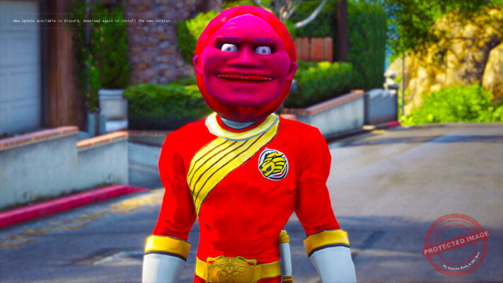 GTA 5 Mods Lin Gang Melon Red Ranger - GTA 5 Mods Website