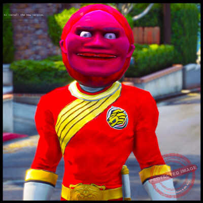 GTA 5 Mods Lin Gang Melon Red Ranger - GTA 5 Mods Website