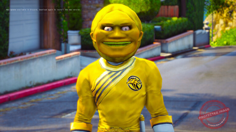 GTA 5 Mods Lin Gang Melon Yellow Ranger - GTA 5 Mods Website