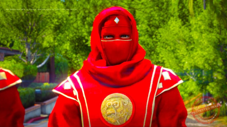 GTA 5 Mods Red Ninja Power Ranger - GTA 5 Mods Website